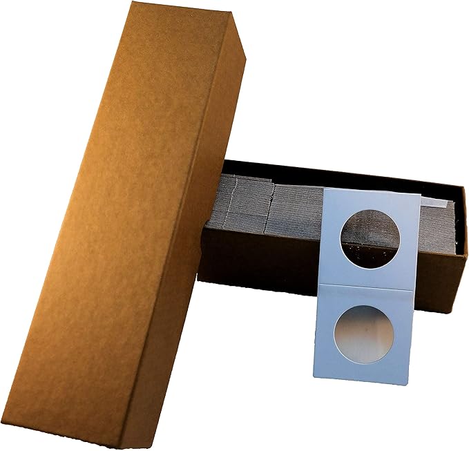 Amazon.com: Single Row Storage Box & 100 2x2 Holders HALF DOLLARS ...