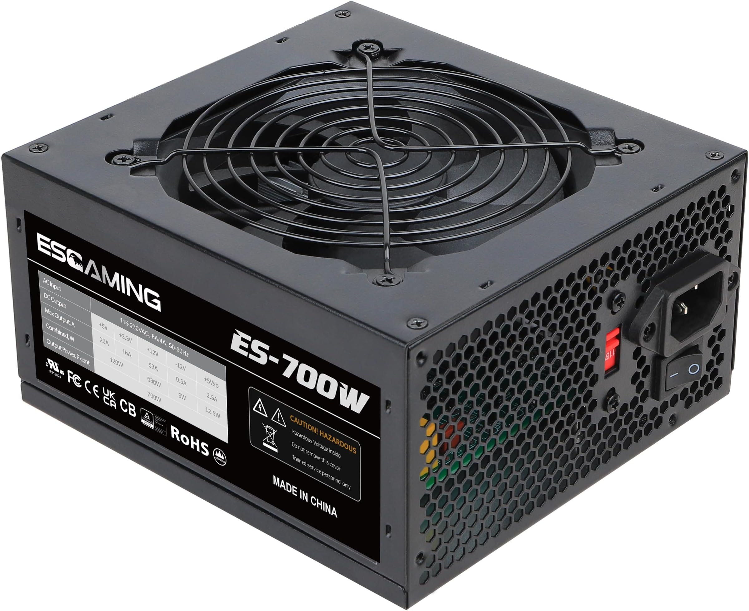 700W Power Supply Non-Modular ATX PSU with Auto-Thermally Controlled ...