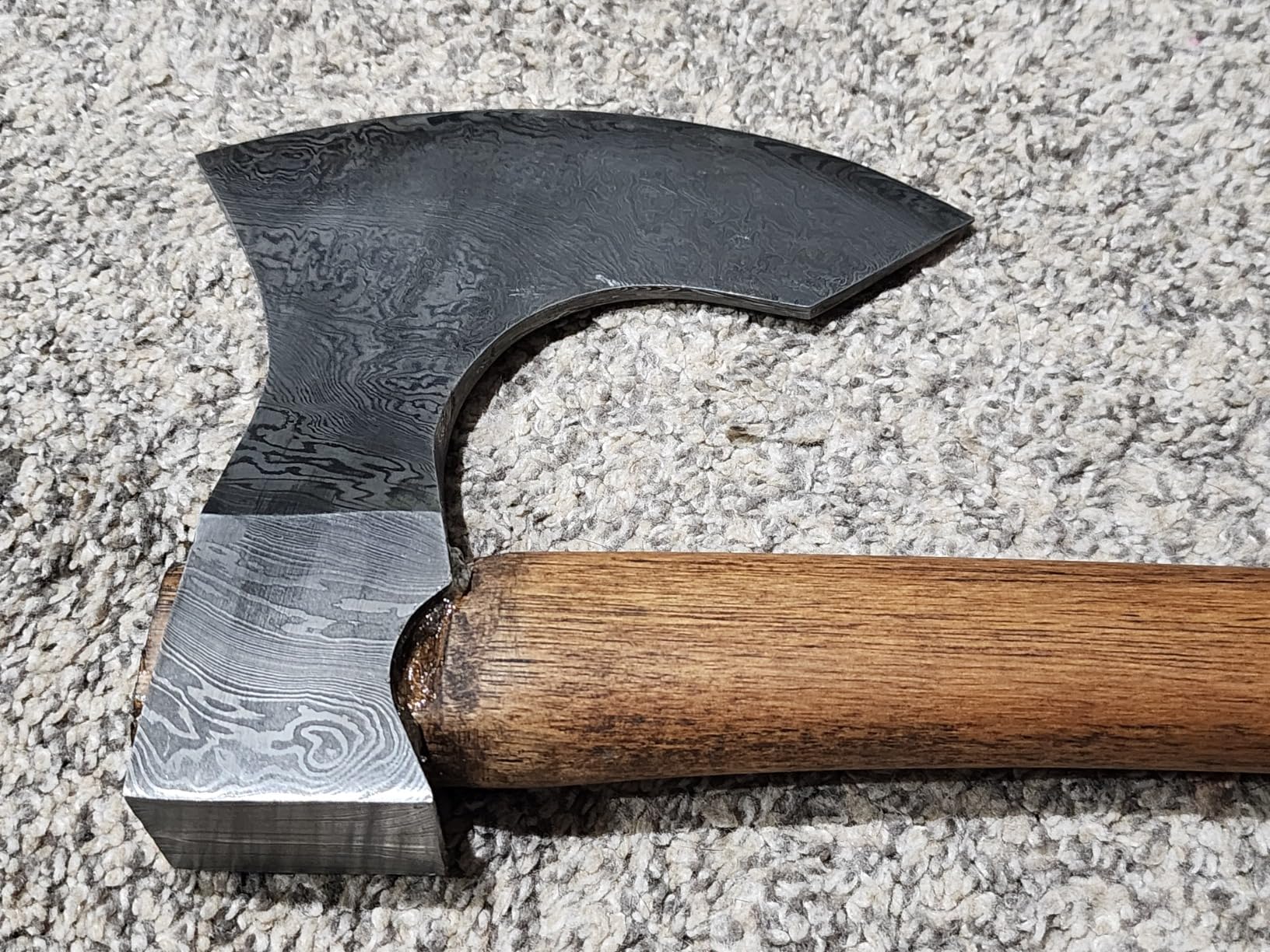 Amazon.com : Axe Head Handmade Damascus Viking Hatchet Axe Bearded ...