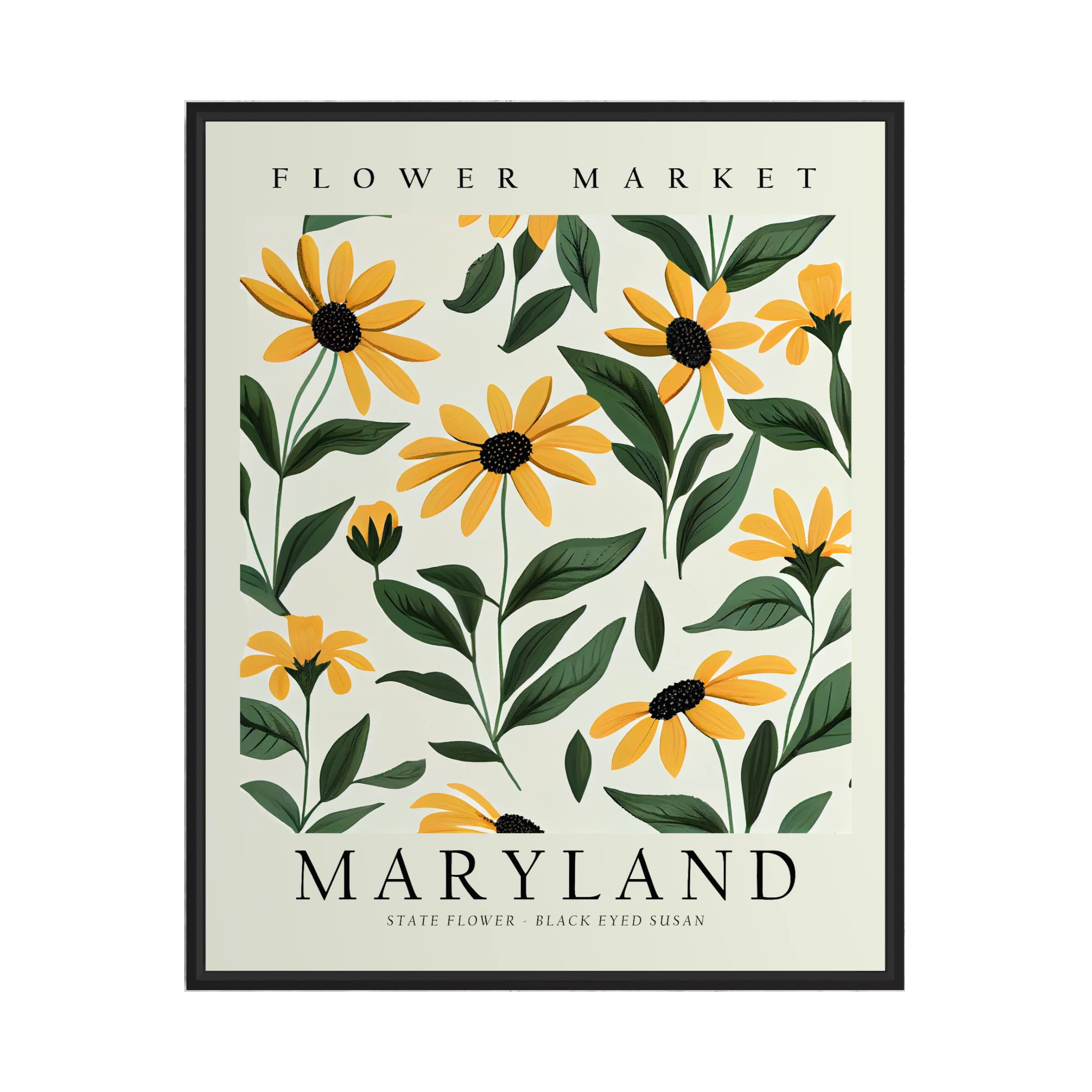 Amazon.com: Maryland Art Print, Maryland Poster Wall art Decor ...