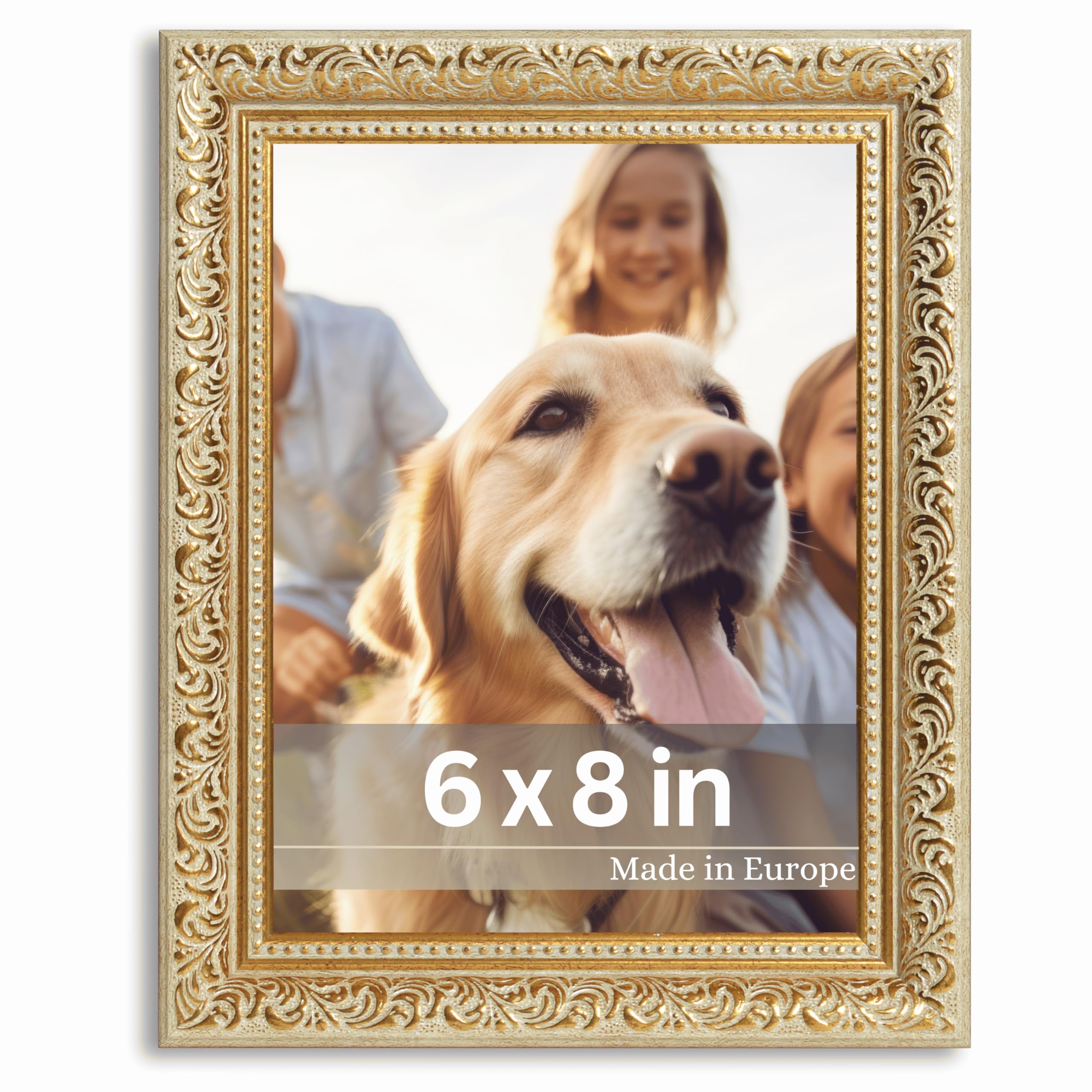 Amazon.com - VictoR 6x8 Picture Frame Rubens Green Gold - Picture ...