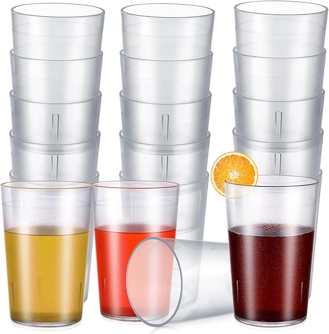 Amazon.com | Meanplan 24 Pack Restaurant Grade 8 oz Plastic Cup Break ...
