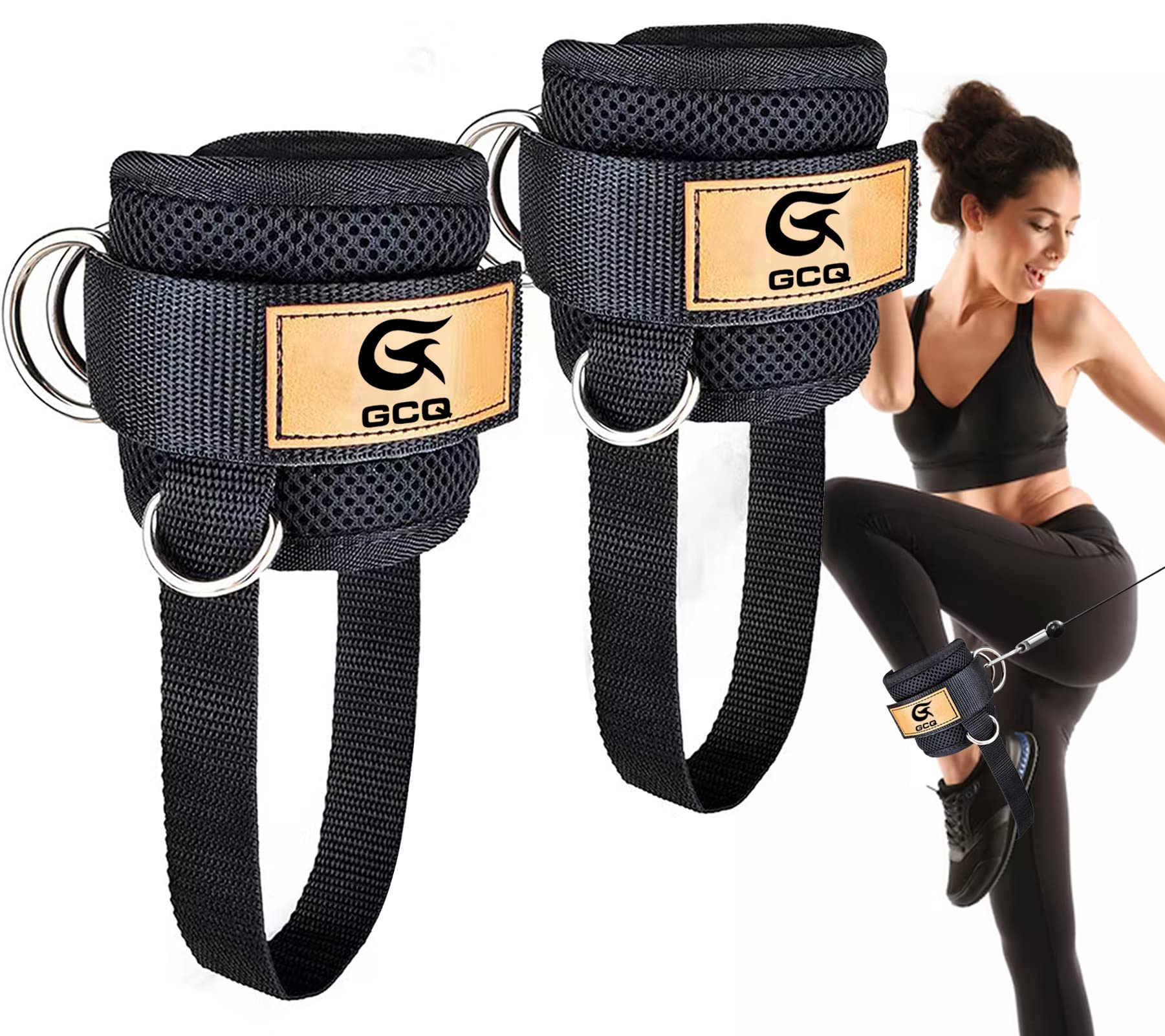 Snapklik.com : Fitness Ankle Straps - 2 PCS Adjustable Neoprene Padded ...