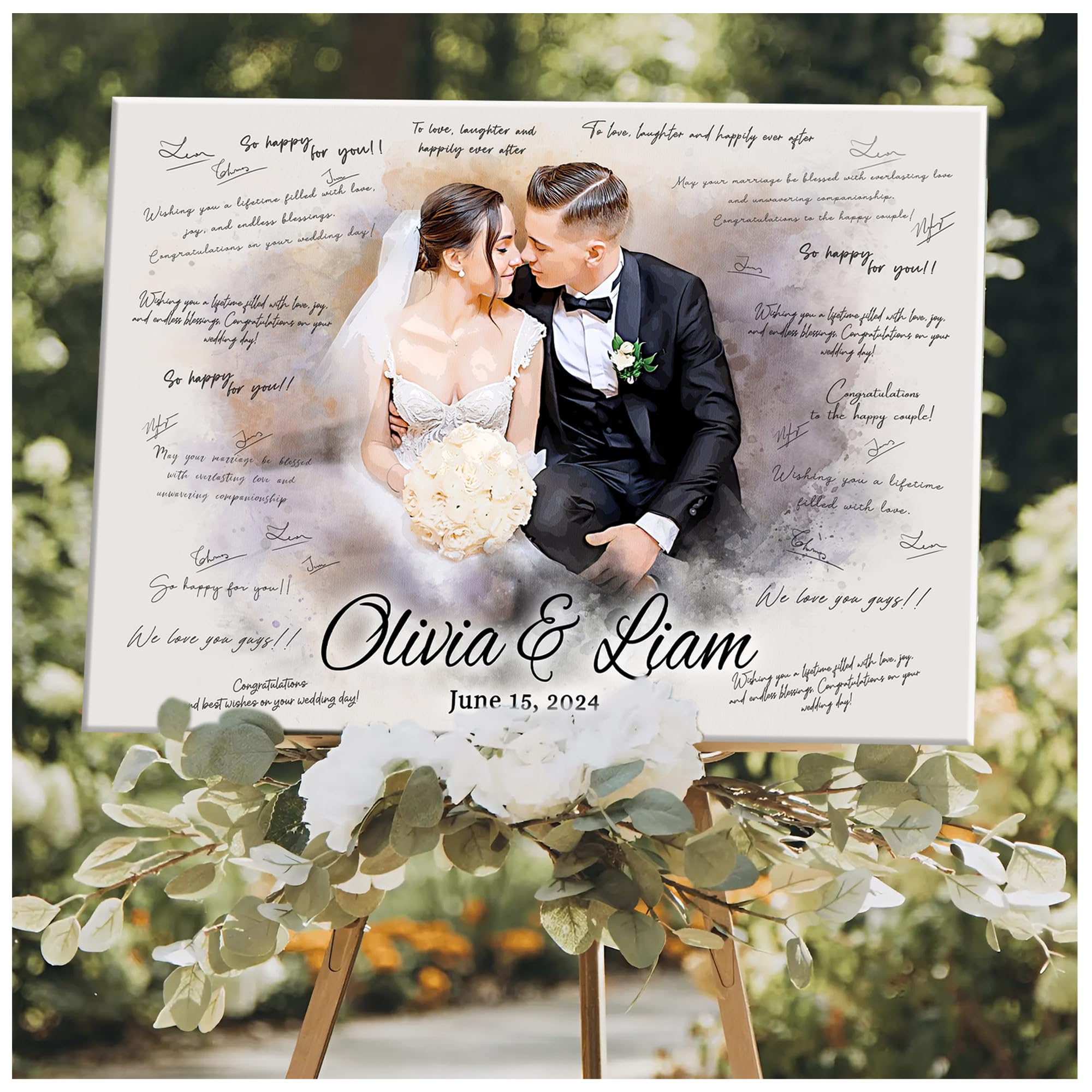Signature Board For Wedding CUSTOM TREE : Personalized Wedding Guest