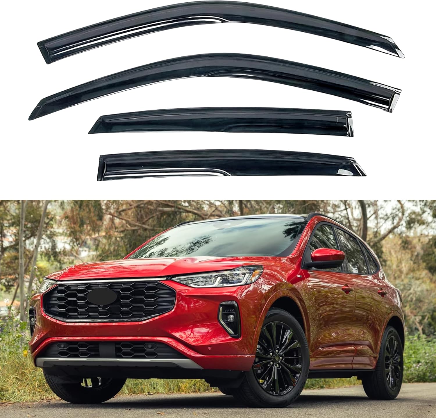 Amazon.com: KPY Window Visor Compatible with Ford Escape 2020-2025, 4PC Rain Guard Side Window ...