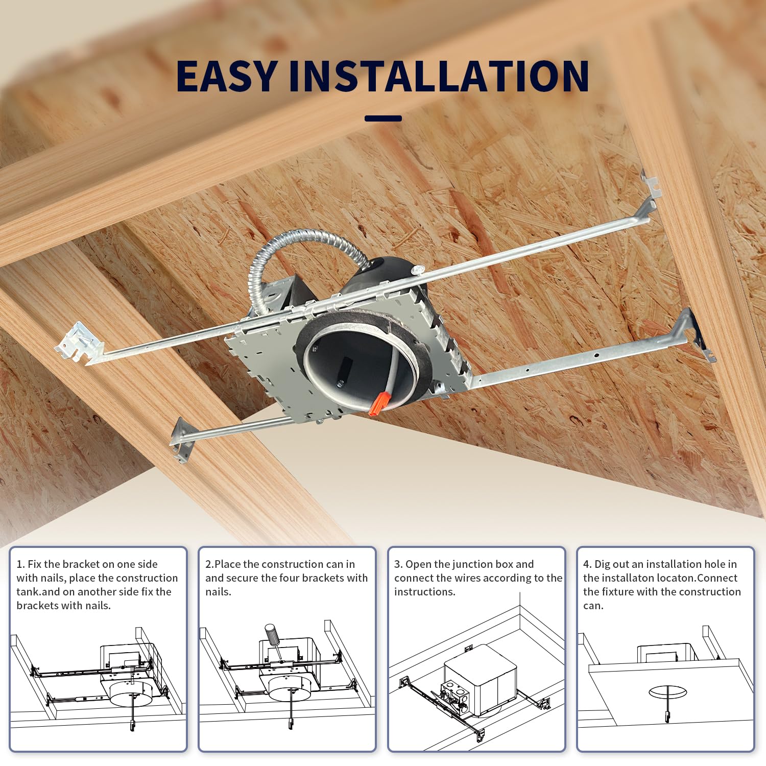 Ceiling Can Light Housing Unit