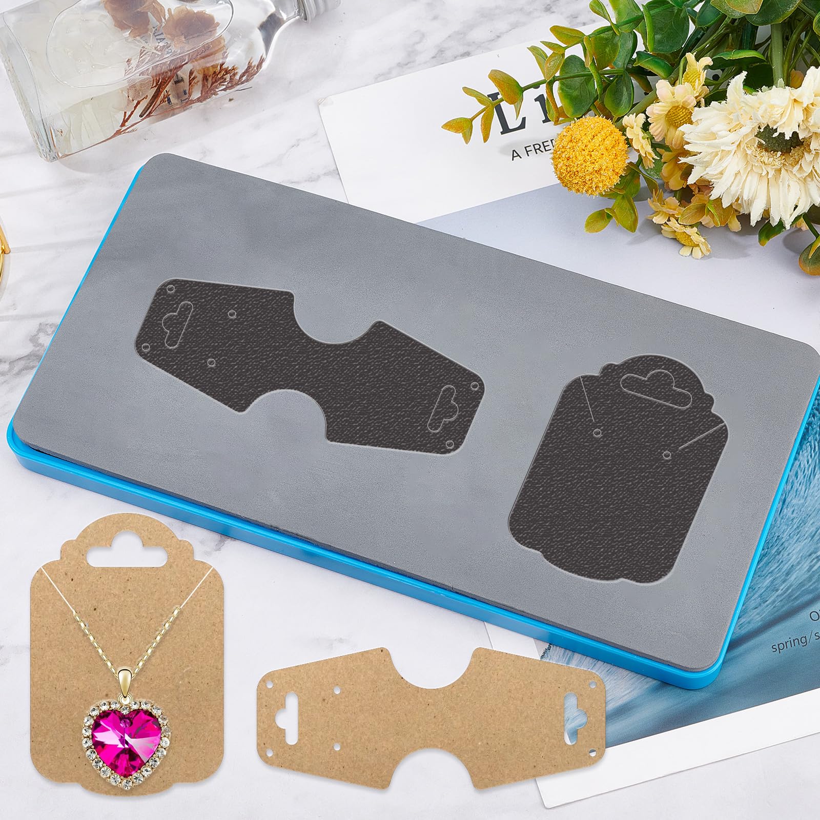 Custom Cut Jewelry Cards Jewellery Cards | Singapore | Vz Print Online
