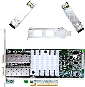 Amazon.com: SVNXINGTII 10GB Dual SFP PCI-e NIC Network Card，X520-DA2 ...