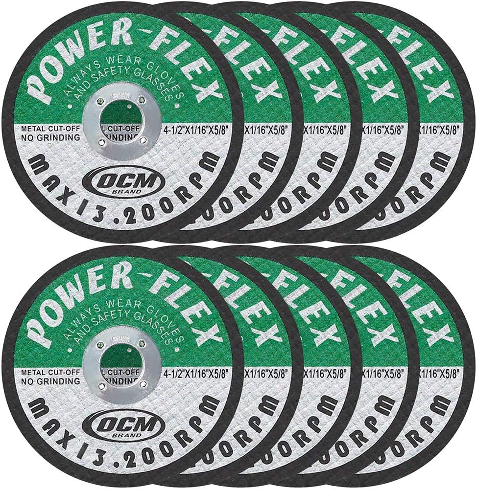 Amazon.com: 4 1/2 Inch x 1/16 Inch x 5/8 Inch Premium Cut Off Wheels ...
