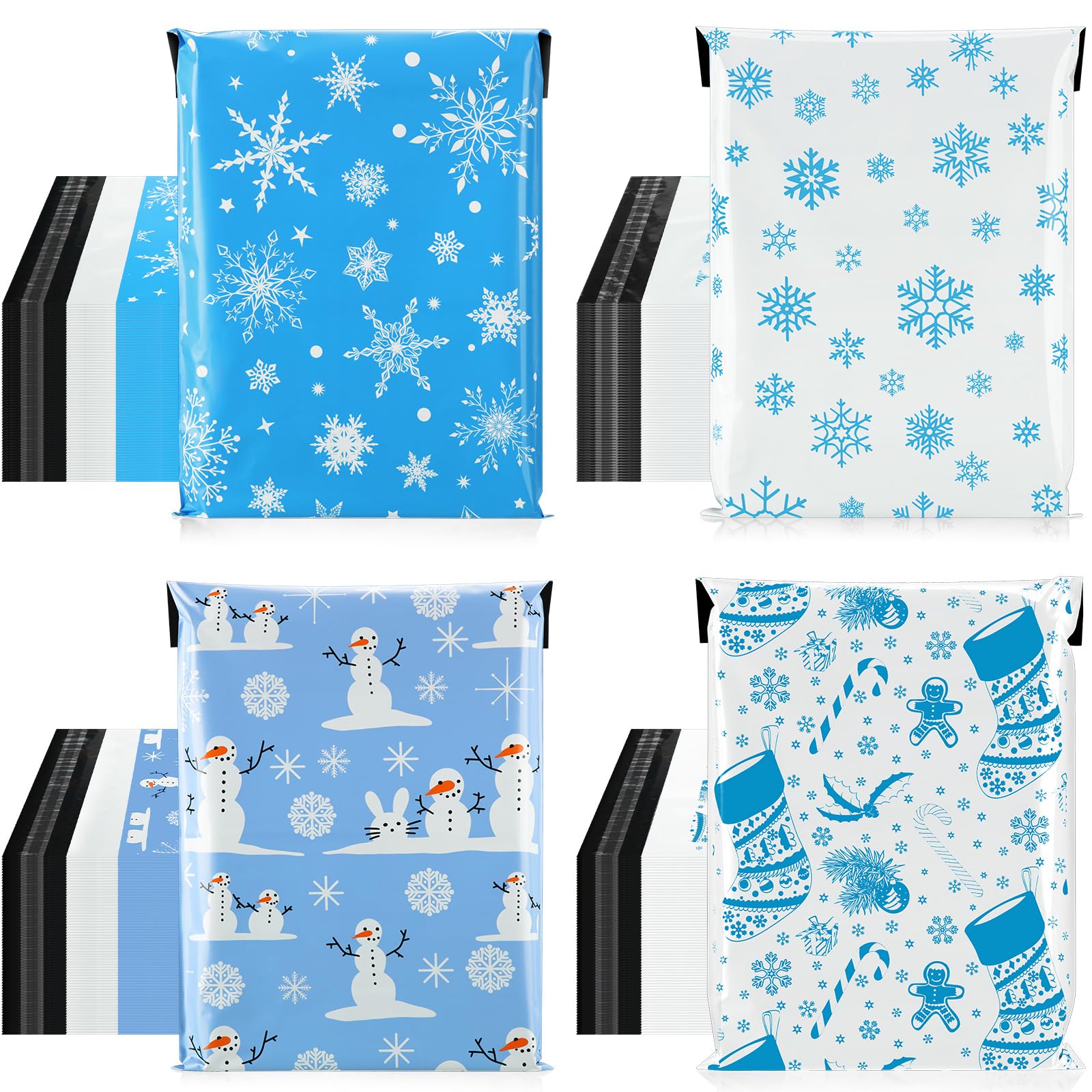 Amazon.com : Sinload 200 Pcs Large Christmas Poly Mailers 10 x 13 Inch ...