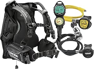 Amazon.com : Cressi Scuba Package - Patrol BCD + MC9/Compact Regulator + Octopus Compact ...