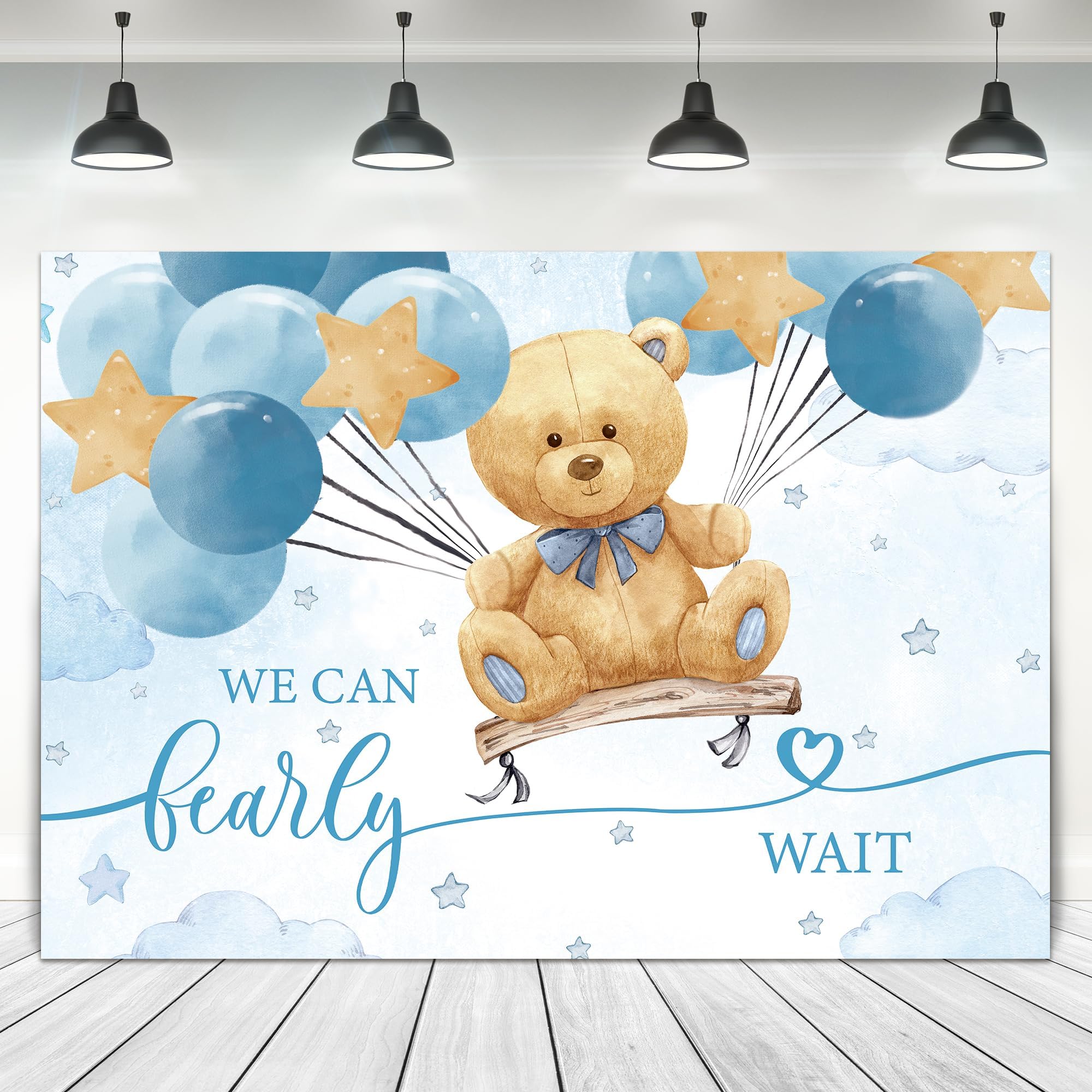 Amazon.com : LIGHTINHOME We Can Bearly Wait Backdrop 7Wx5H Feet Cute ...