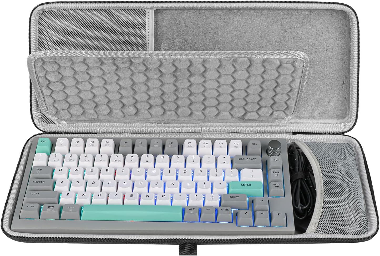 Geekria 75% 84-Key Keyboard Case, Hard Shell Travel Carrying Bag ...