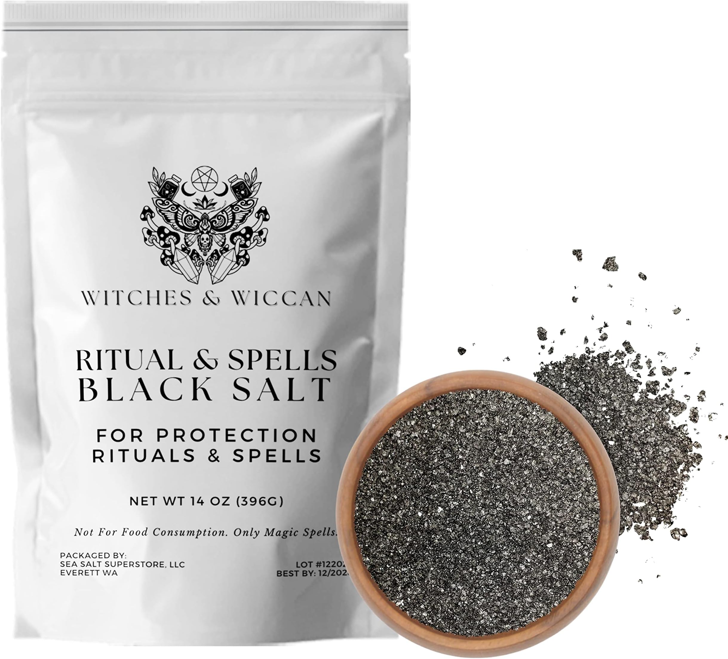 Amazon.com : Black Salt for Protection Rituals, Wiccan Supplies, Sal ...