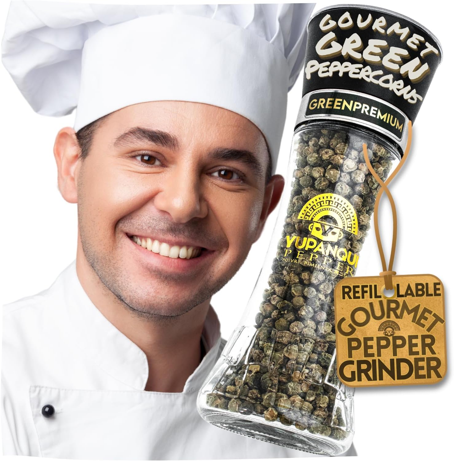 Amazon.com : YUPANQUI Green Peppercorns for Grinder Refill [14oz ...