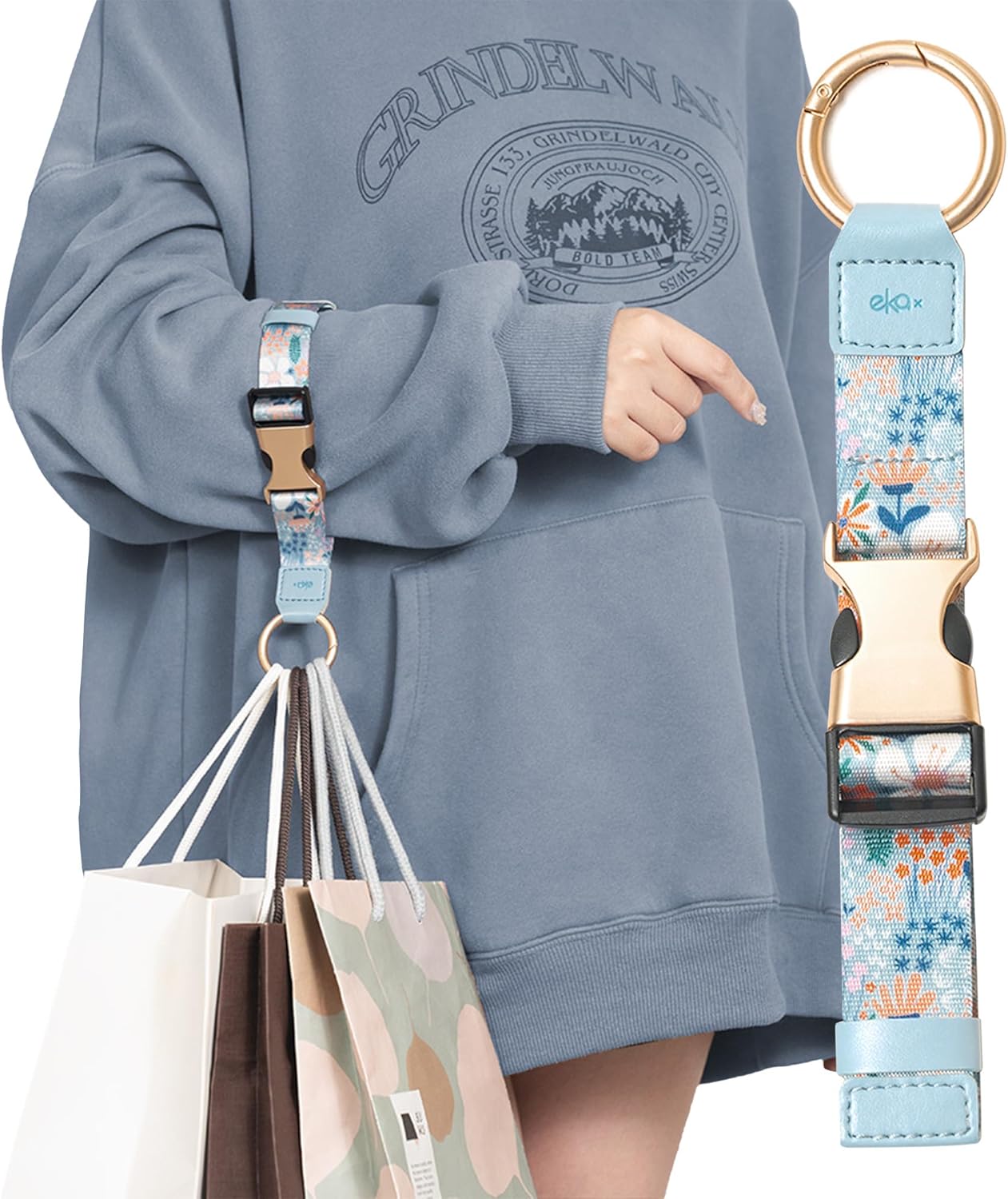 Amazon.com: EKAX Travel Carry Strap with Ring Hooks and Buckle, Jacket ...