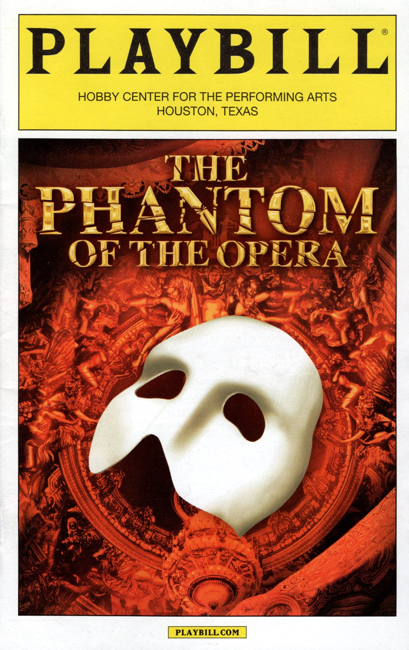 Phantom Of The Opera Playbill
