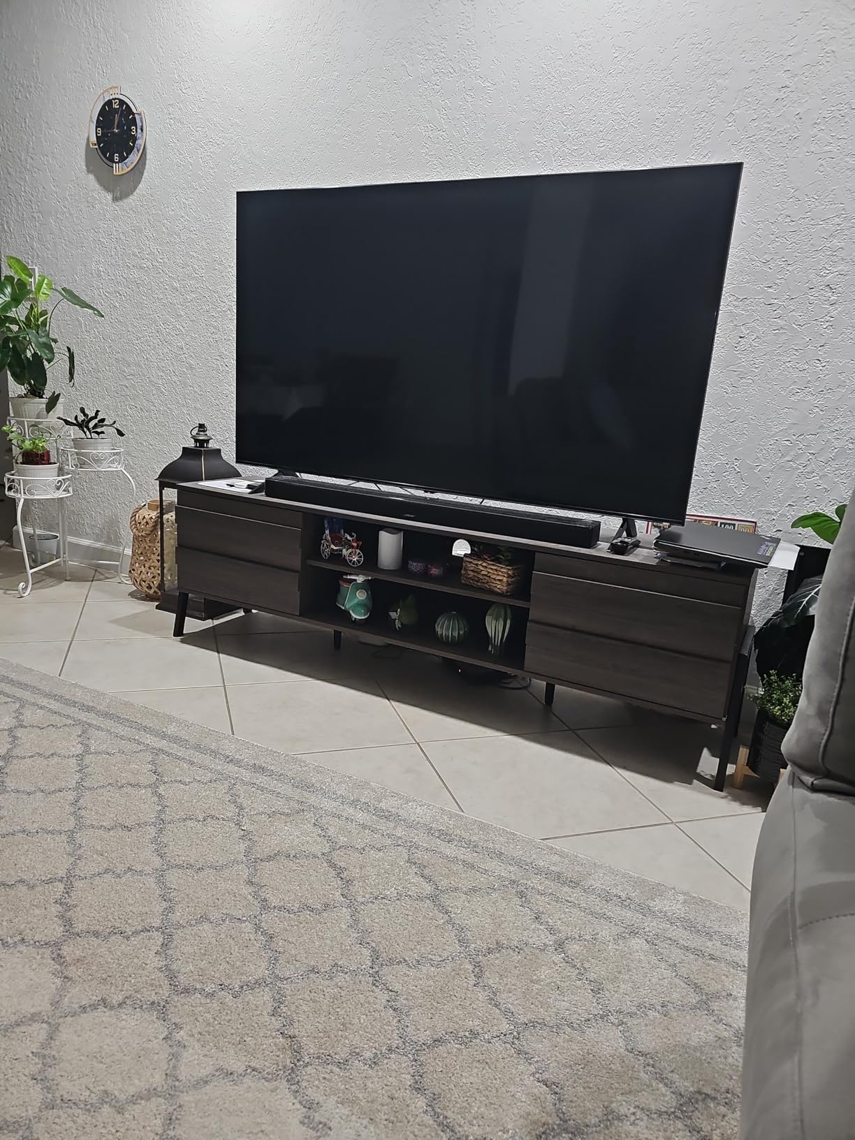 $30/mo - Finance WAMPAT Mid-Century Modern TV Stand for 80 inch TV ...