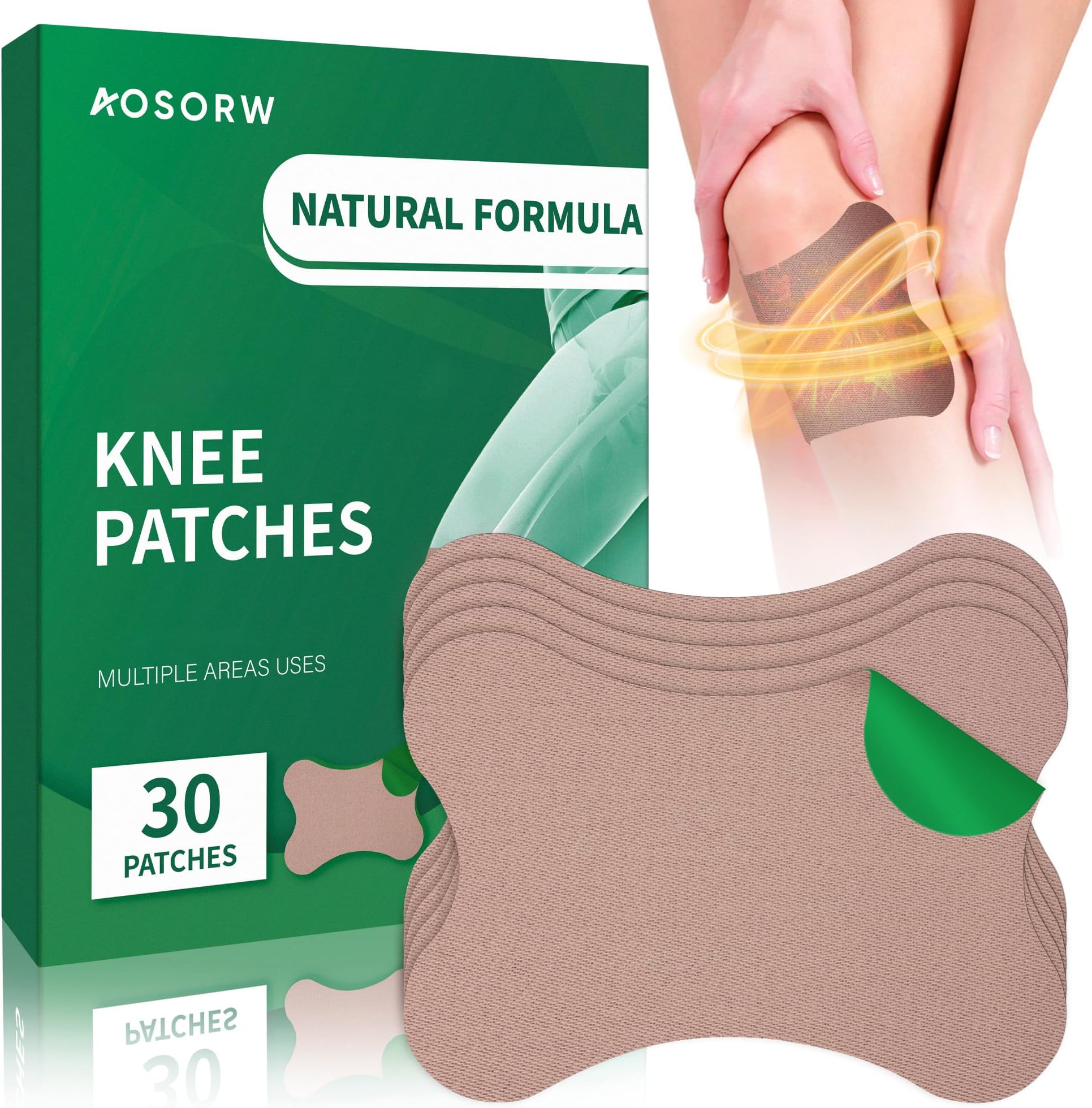 Amazon.com: AOSORW Knee Joint Relief Patches: 30 Count Natural Herbal ...