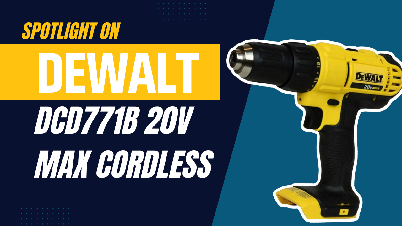 Watch Spotlight on Dewalt DCD771B 20V MAX Cordless on Amazon Live