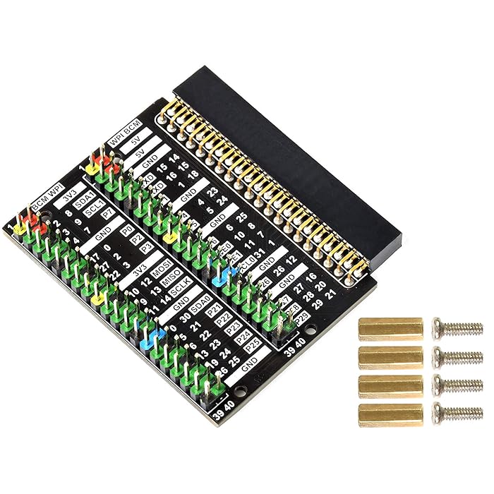 Buy Bicool 20x 40PIN GPIO Header Dual 40Pin Adapter for Raspberry Pi ...