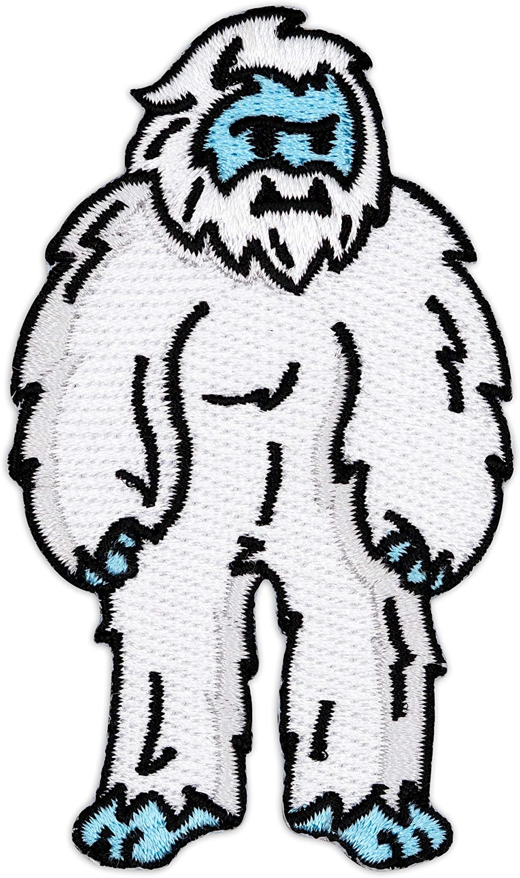 Amazon.com: Winks For Days Yeti Abominable Snowman Monster Embroidered ...