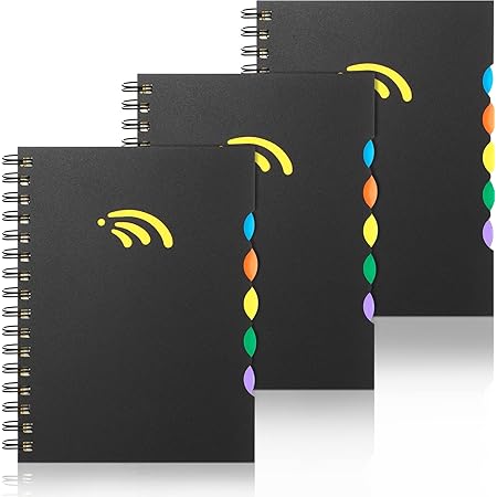 Amazon.com : 3 Pieces 5 Subject Spiral Notebook and Journals A5 ...