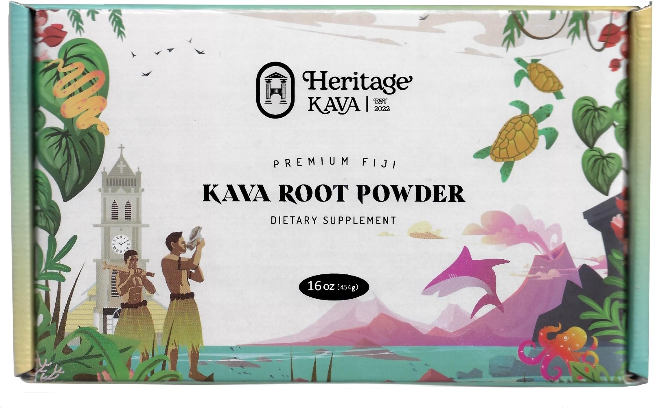 Amazon.com : Kavafied KAVA SUPREME - Noble Vanuatu Kava Root Powder ...