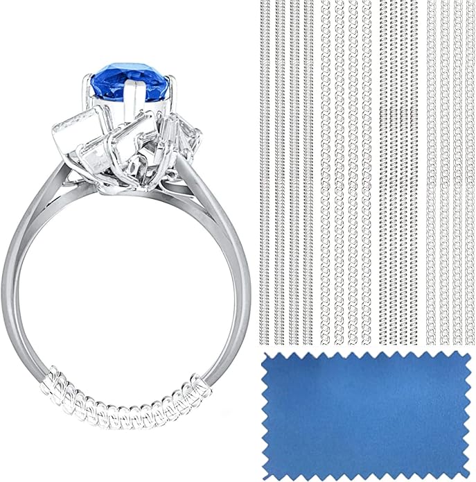 Ring Size Adjuster for Loose Rings - 16 Pack, 4 Sizes - Jewelry Sizer ...