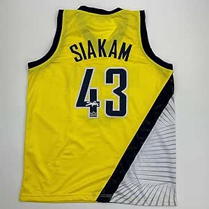 Facsimile Autographed Pascal Siakam Indiana Yellow Reprint Laser Auto ...