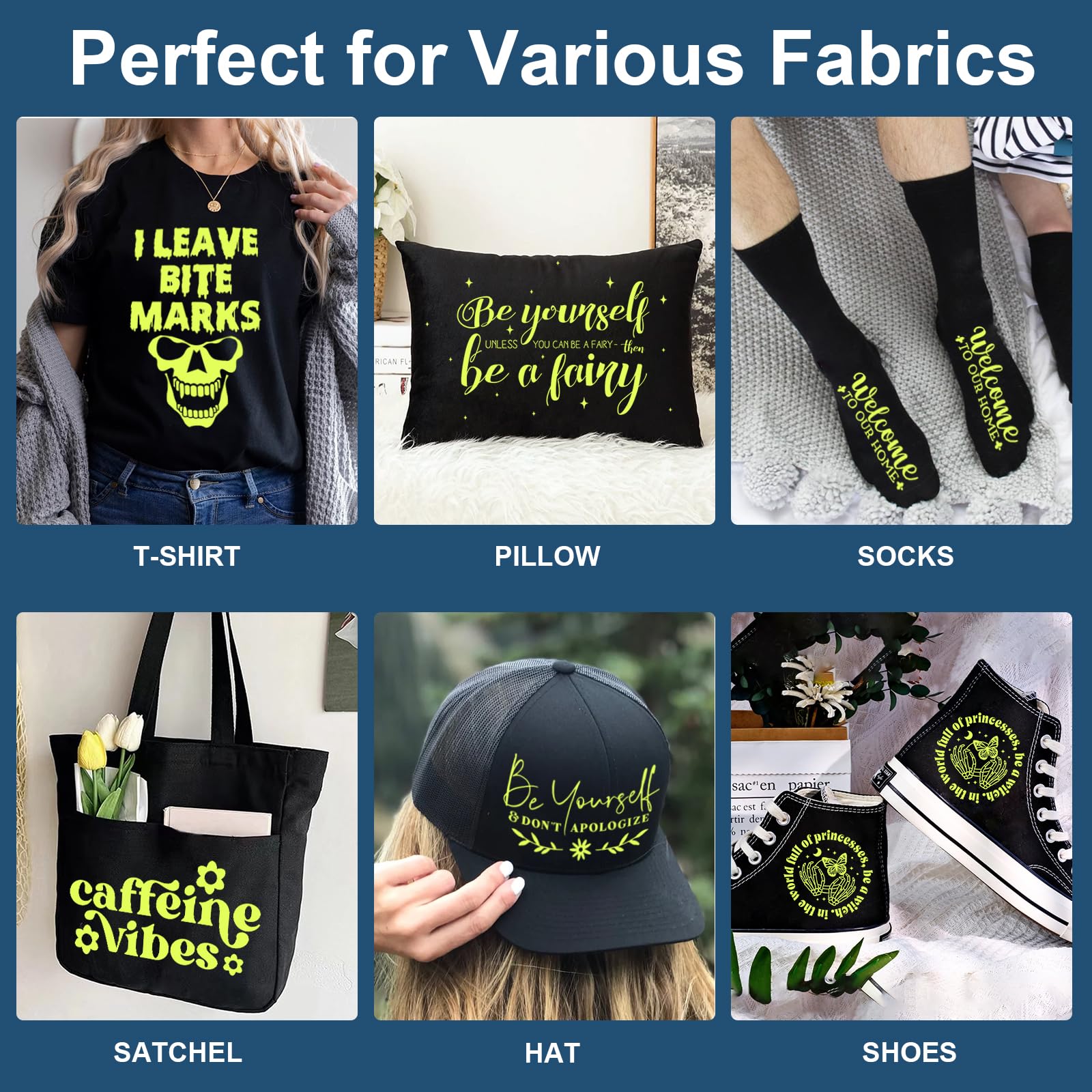 Snapklik.com : Neon Yellow Heat Transfer Vinyl Rolls, 12" X25ft Neon ...