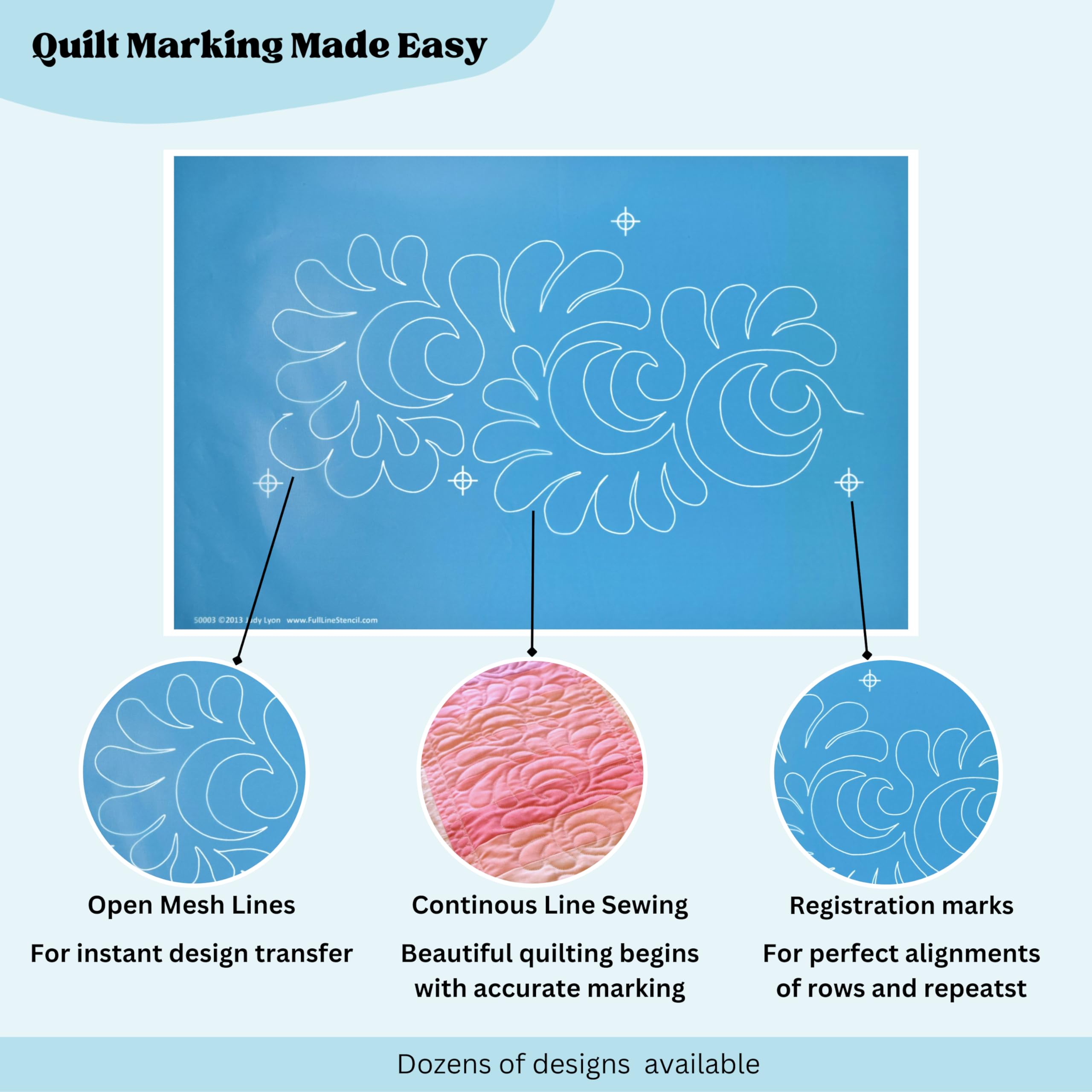 Snapklik.com : Full Line Stencil - Interlocking EL Dorado - Edge To ...