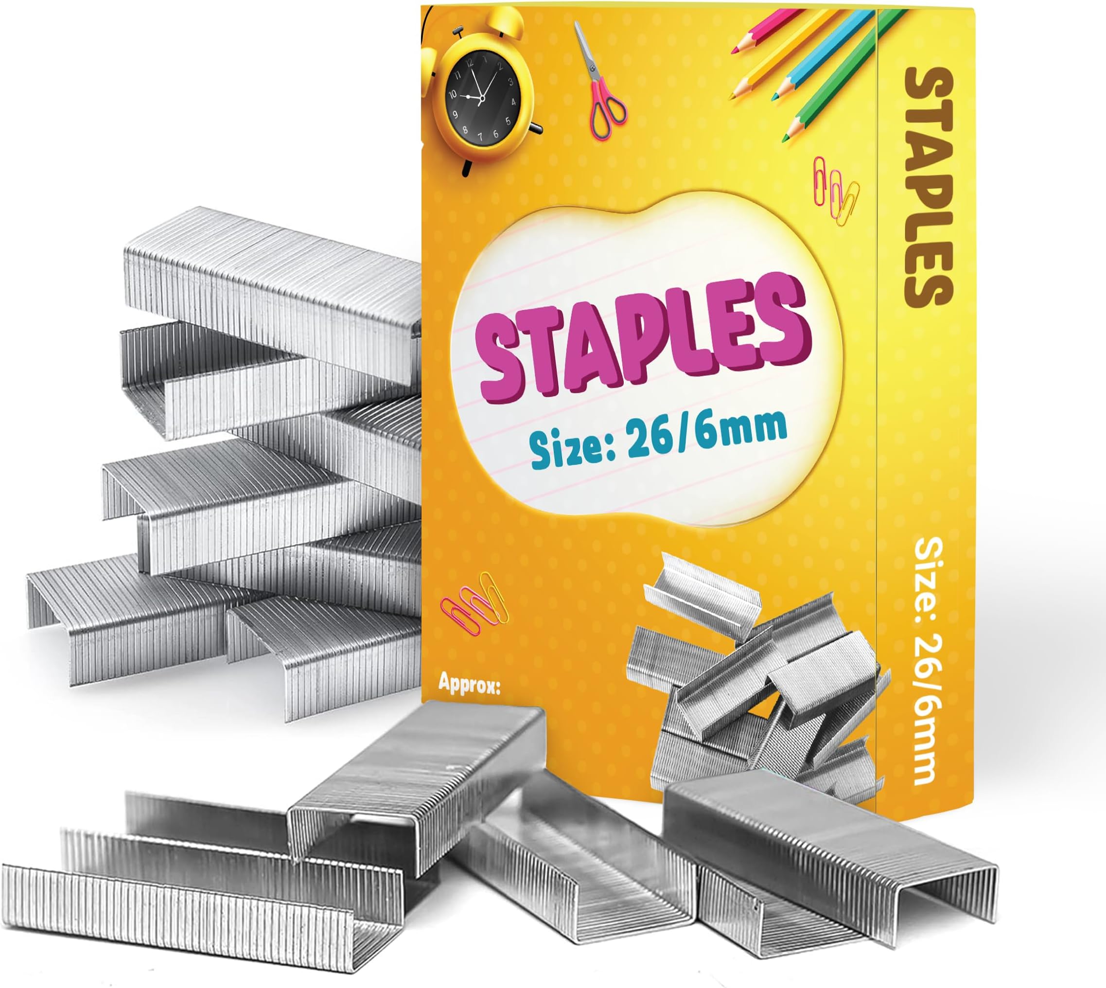 Q-Connect Staples 26/6mm (Pack of 5000) KF27001 : Amazon.co.uk ...