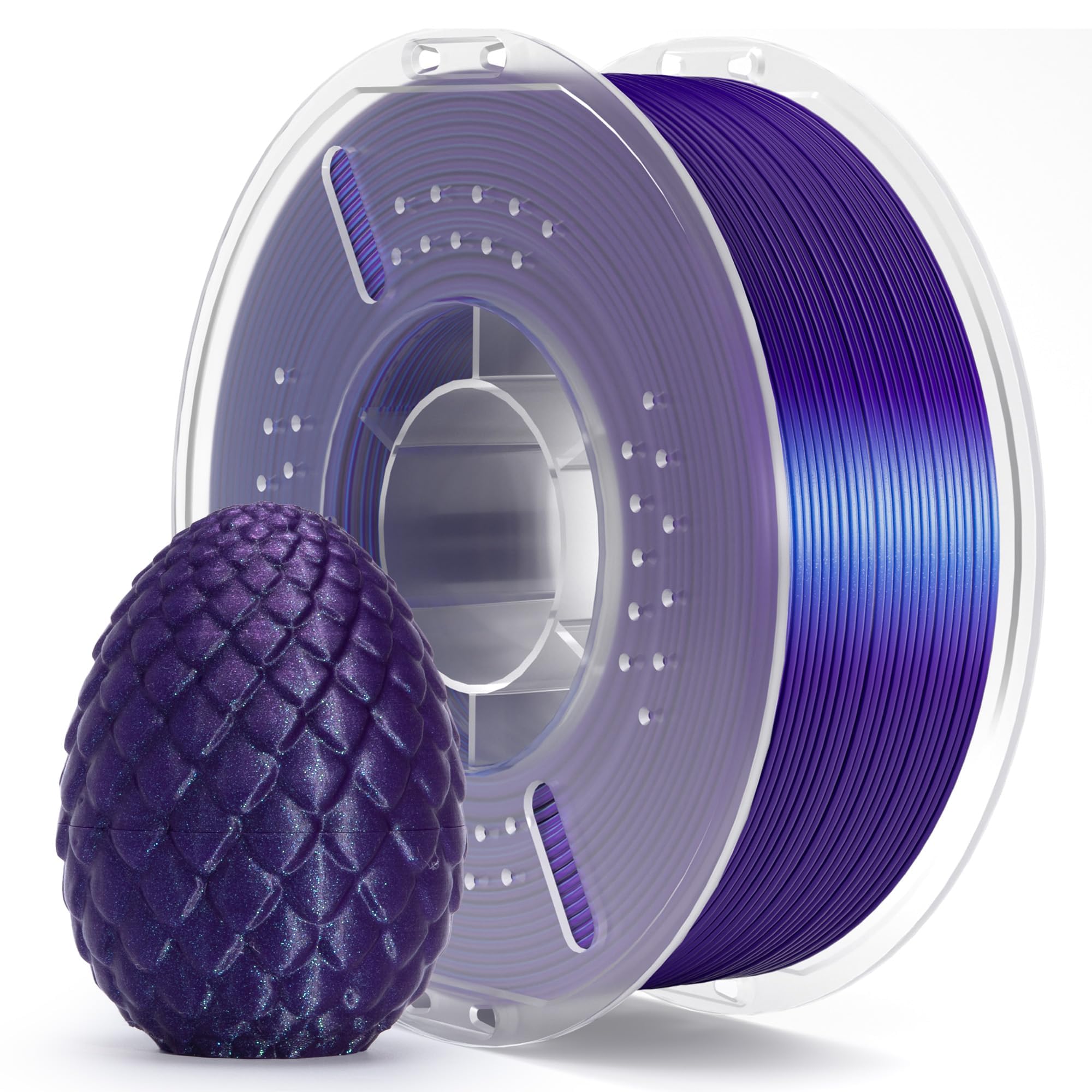 Snapklik.com : ELEGOO PLA Filament 1.75mm Galaxy Purple 1KG, Shiny 3D ...