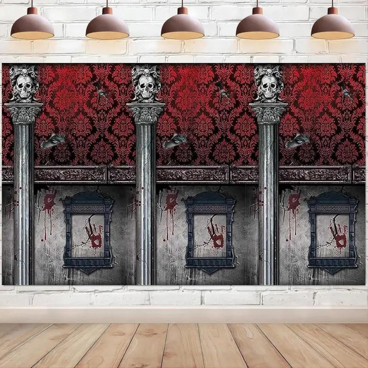 Amazon.com : for Halloween Decoration Mansion Backdrop Room Scene ...