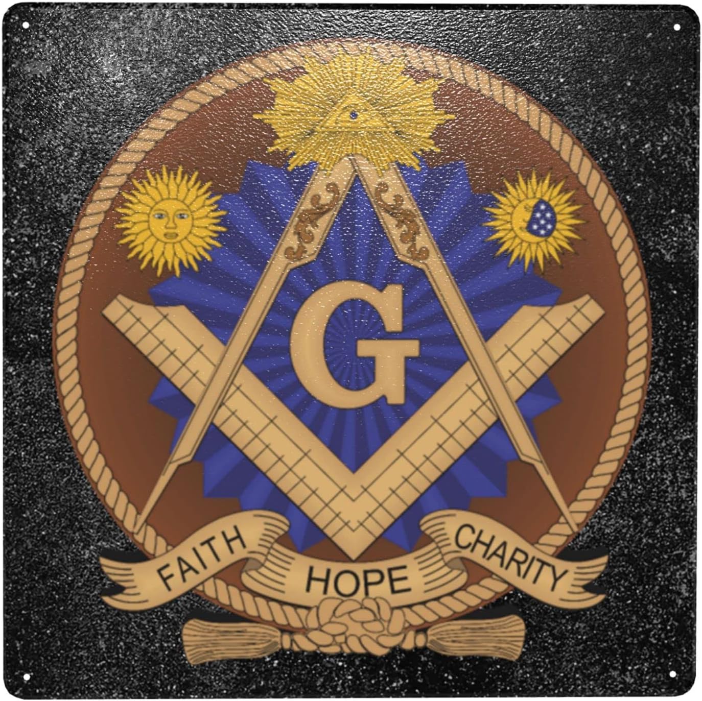 Amazon.com: Mason,Masonic,God geometry Gifts Coffee Metal Sign Vintage ...