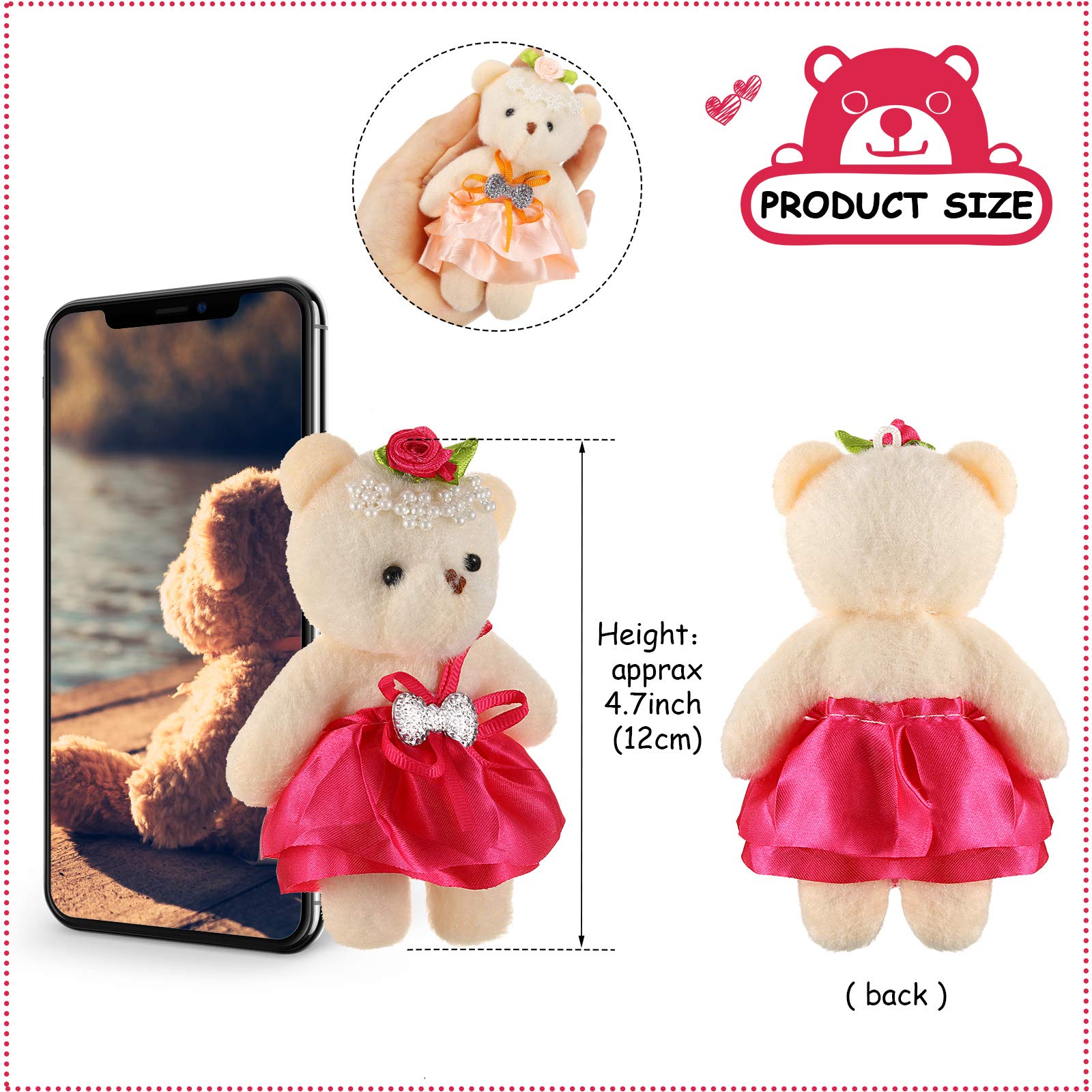 Mini oso de peluche de 24 pie...B08SVZW8DV | Encarguelo.com