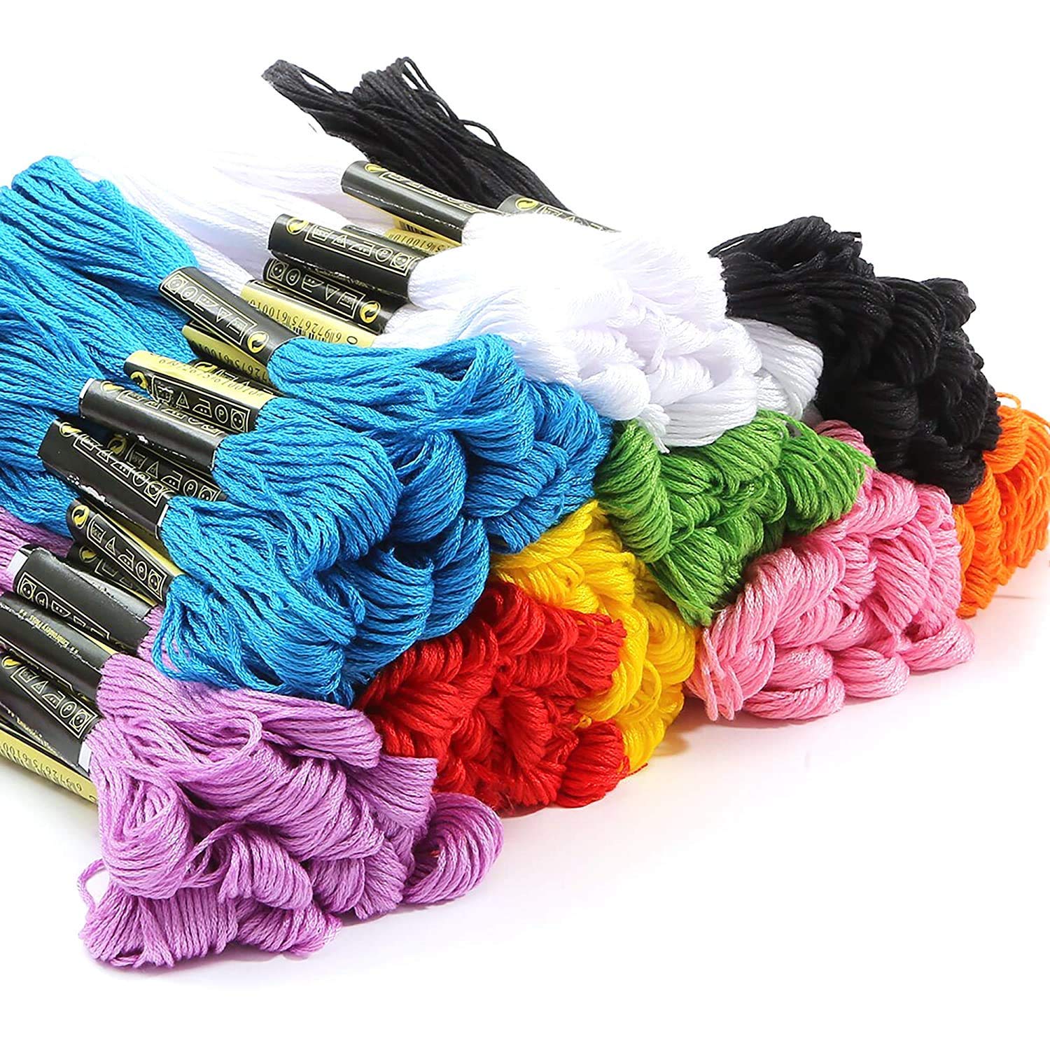 Lucknow Crafts Premium Cotton Embroidery Threads | Vardhman Rangoli ...