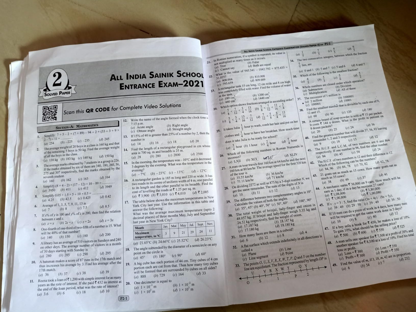 Sainik School Practice Set book Class 6 with Solved Papers for (AISSEE) All India Sainik Schools ...