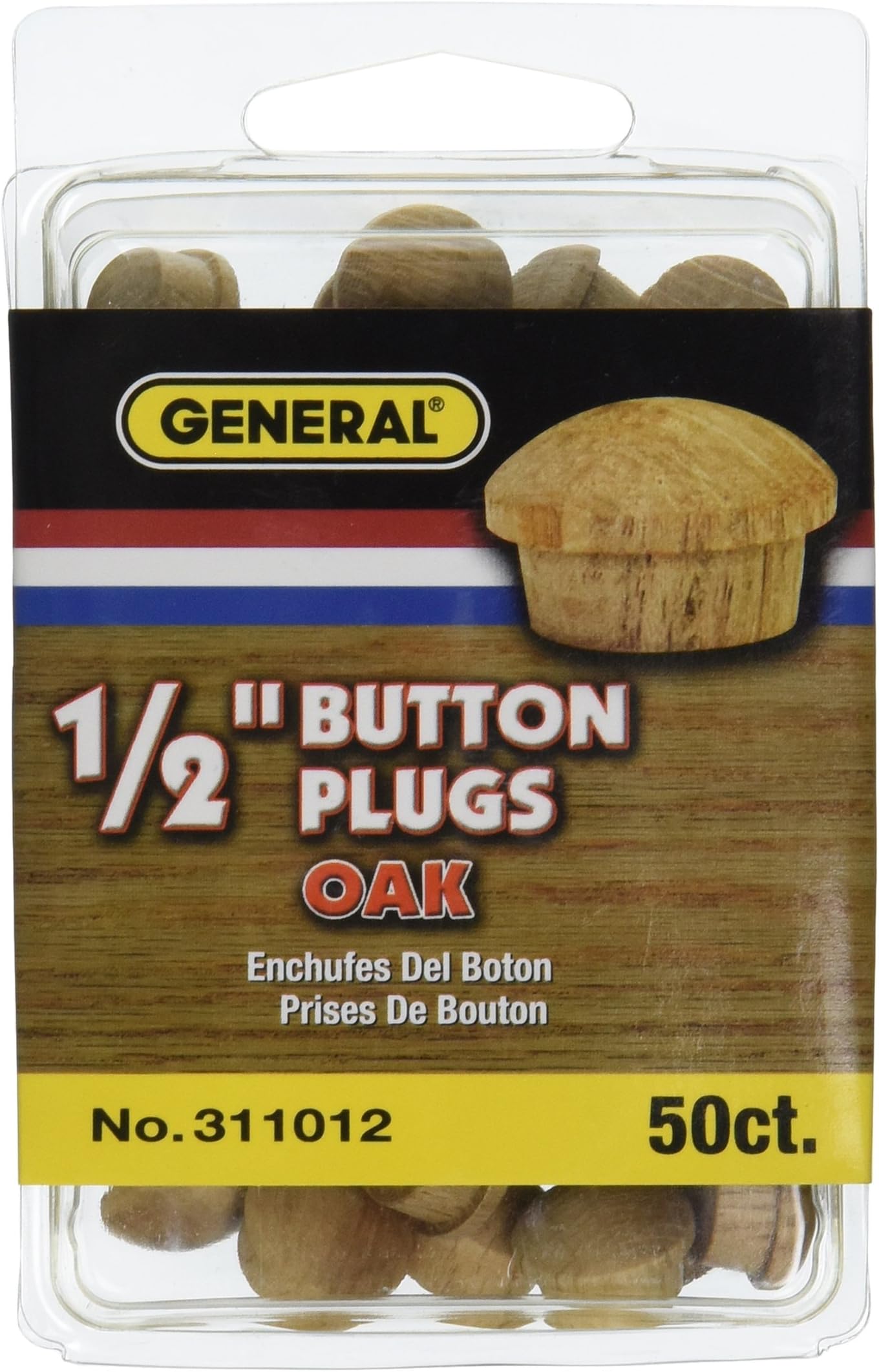 Amazon.com: WidgetCo 5/8" Oak Button Top Wood Plugs, Woodworking Plugs ...