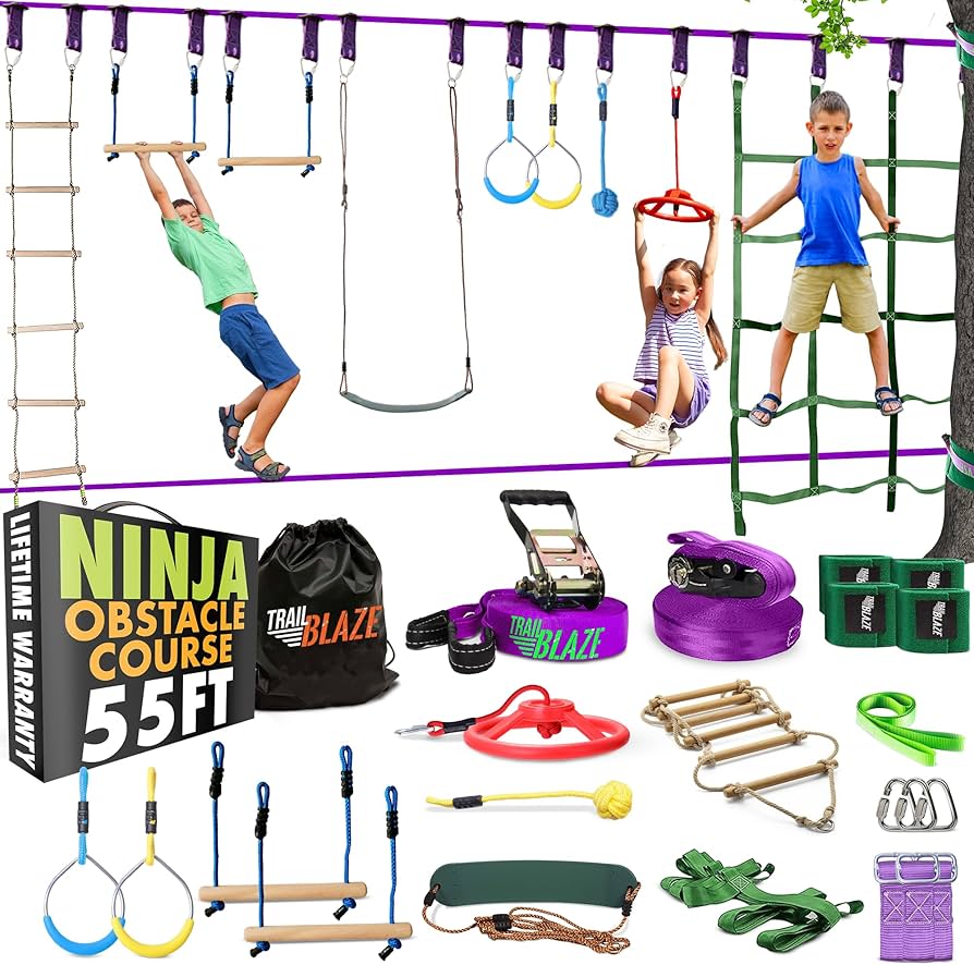 Safety Obstacle Course Premium Photo | Kids On Obstacle Course In