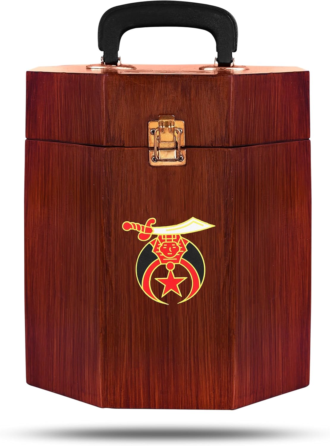 Amazon.com: Bricks MasonsShriners Fez Case - Textured Wood With Red ...