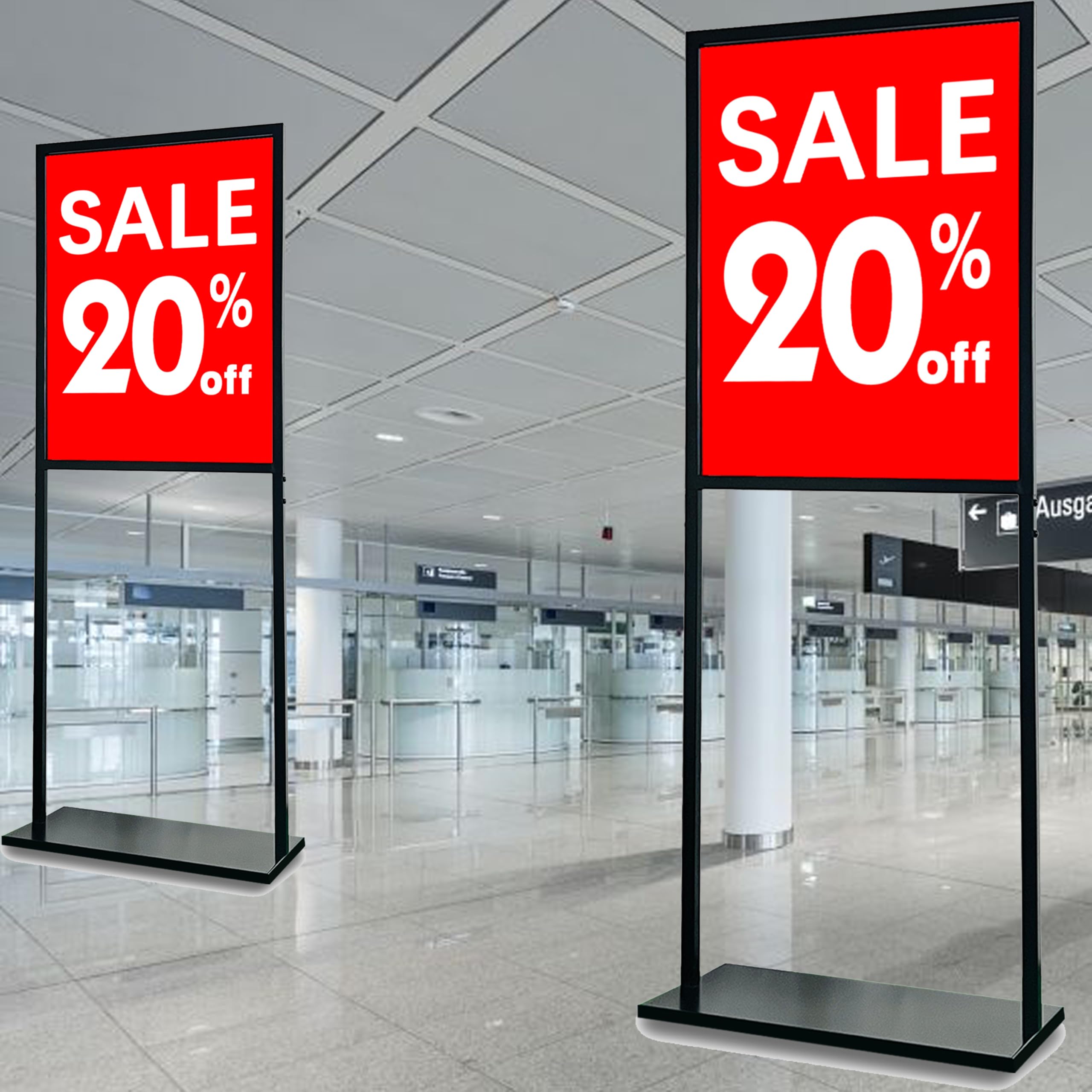 Amazon.com: 4U Media&Displays Poster Board Sign Holder Floor Standing ...