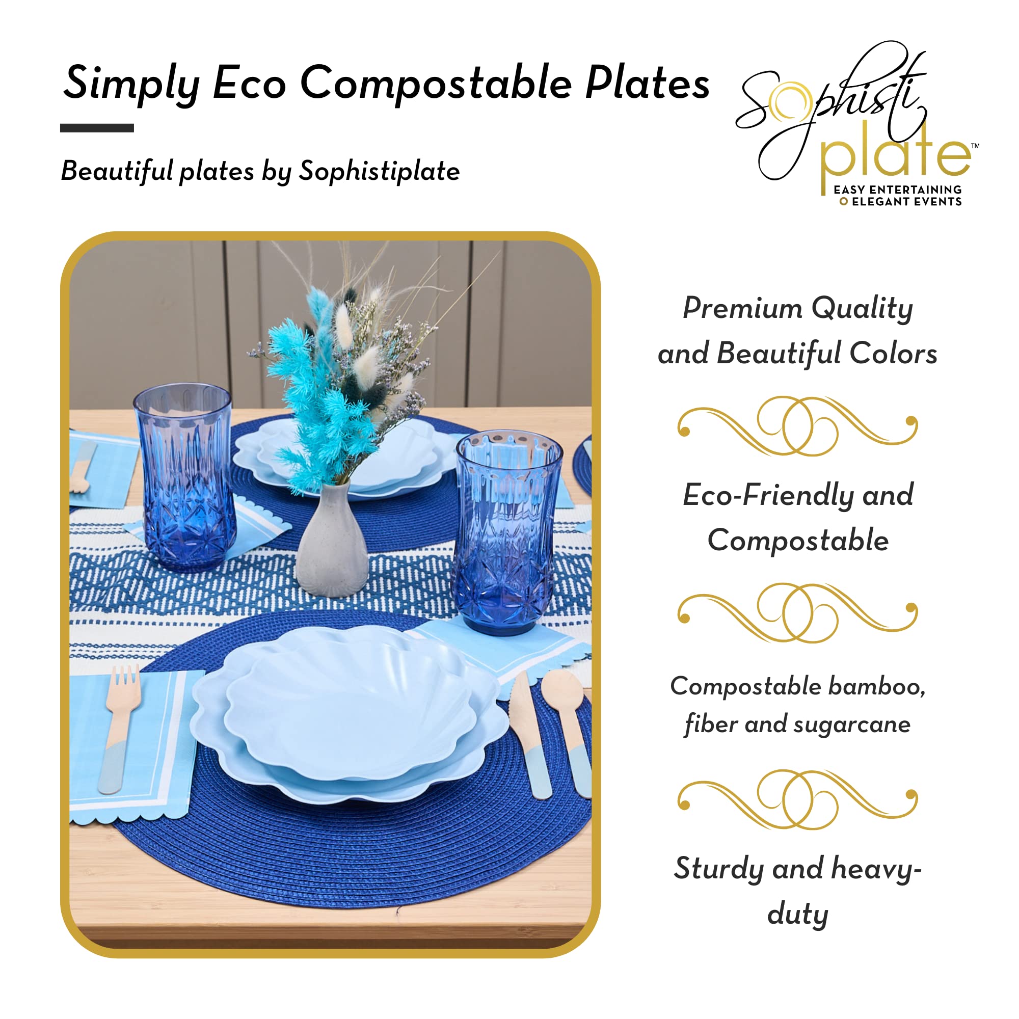 Snapklik.com : Sophistiplate Beautiful NEW Wavy Eco-Friendly ...
