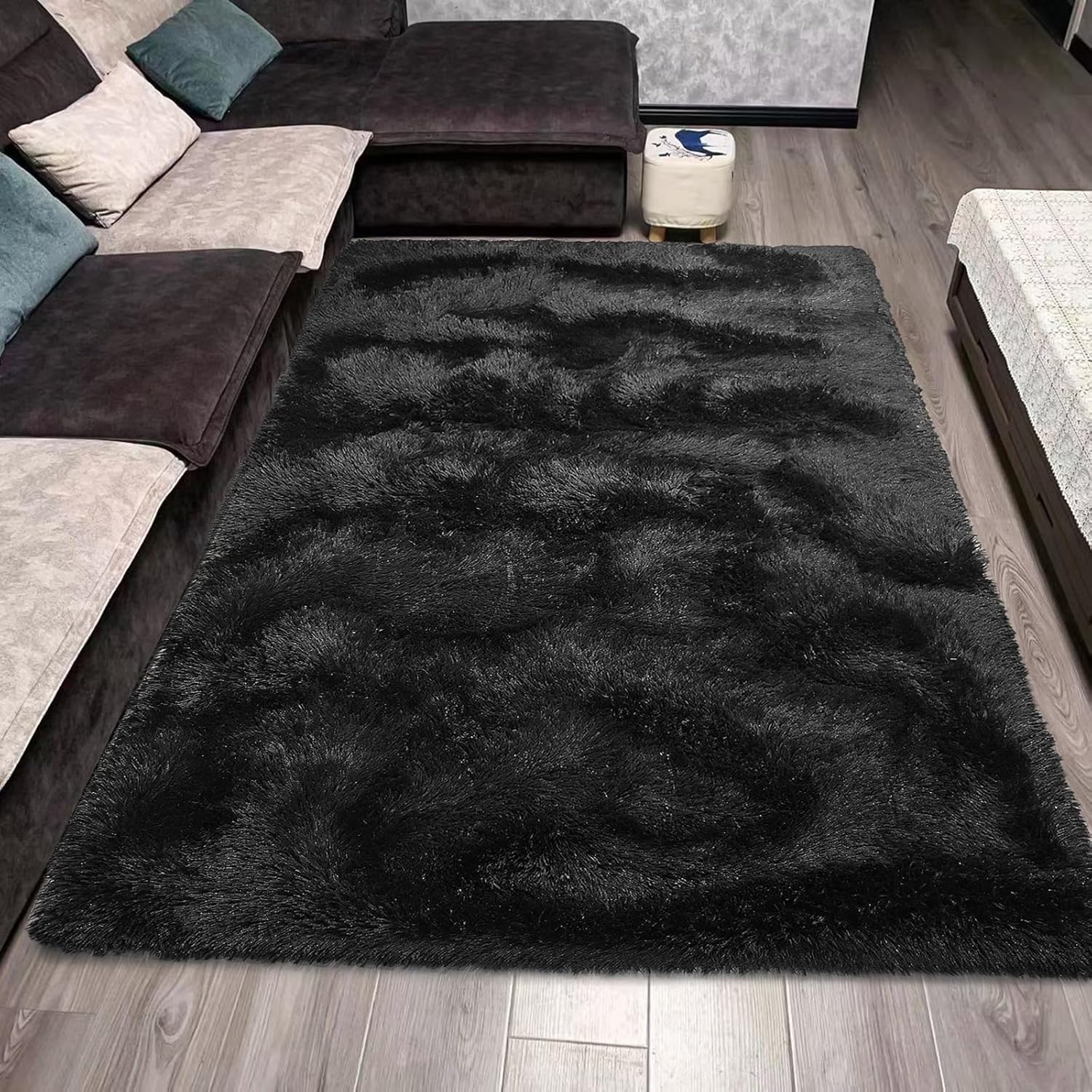 Amazon.com: NKHOW Fluffy Area Rug 4'x6' - Soft and Comfortable 1.4 inch ...