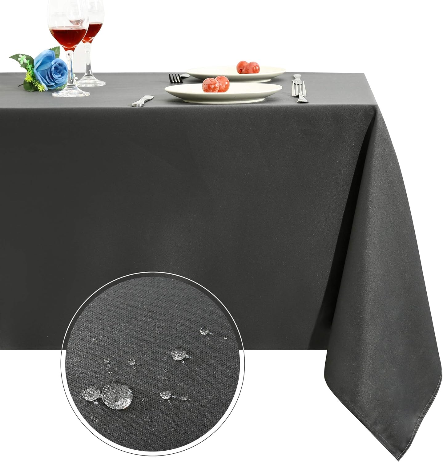 Amazon.com: Obstal Rectangle Table Cloth, Oil-Proof Spill-Proof and ...