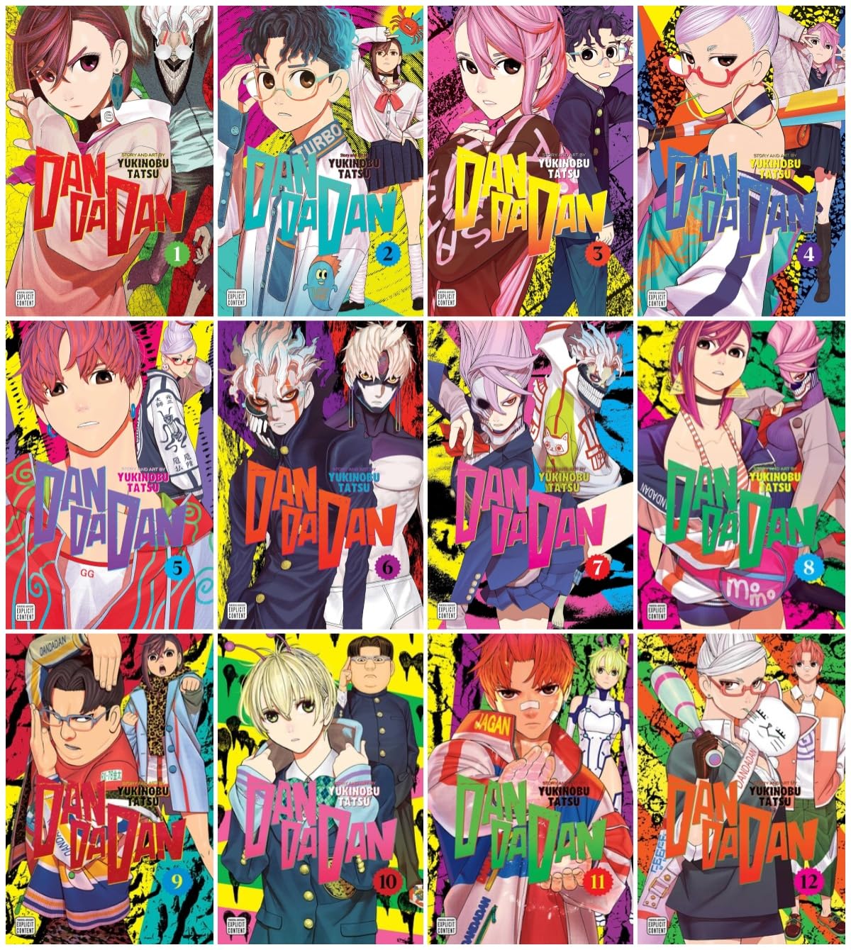 Dandadan Series 12-Book Ultimate Collection Set (Vol.1 to Vol.12) - Supernatural Action Comedy ...
