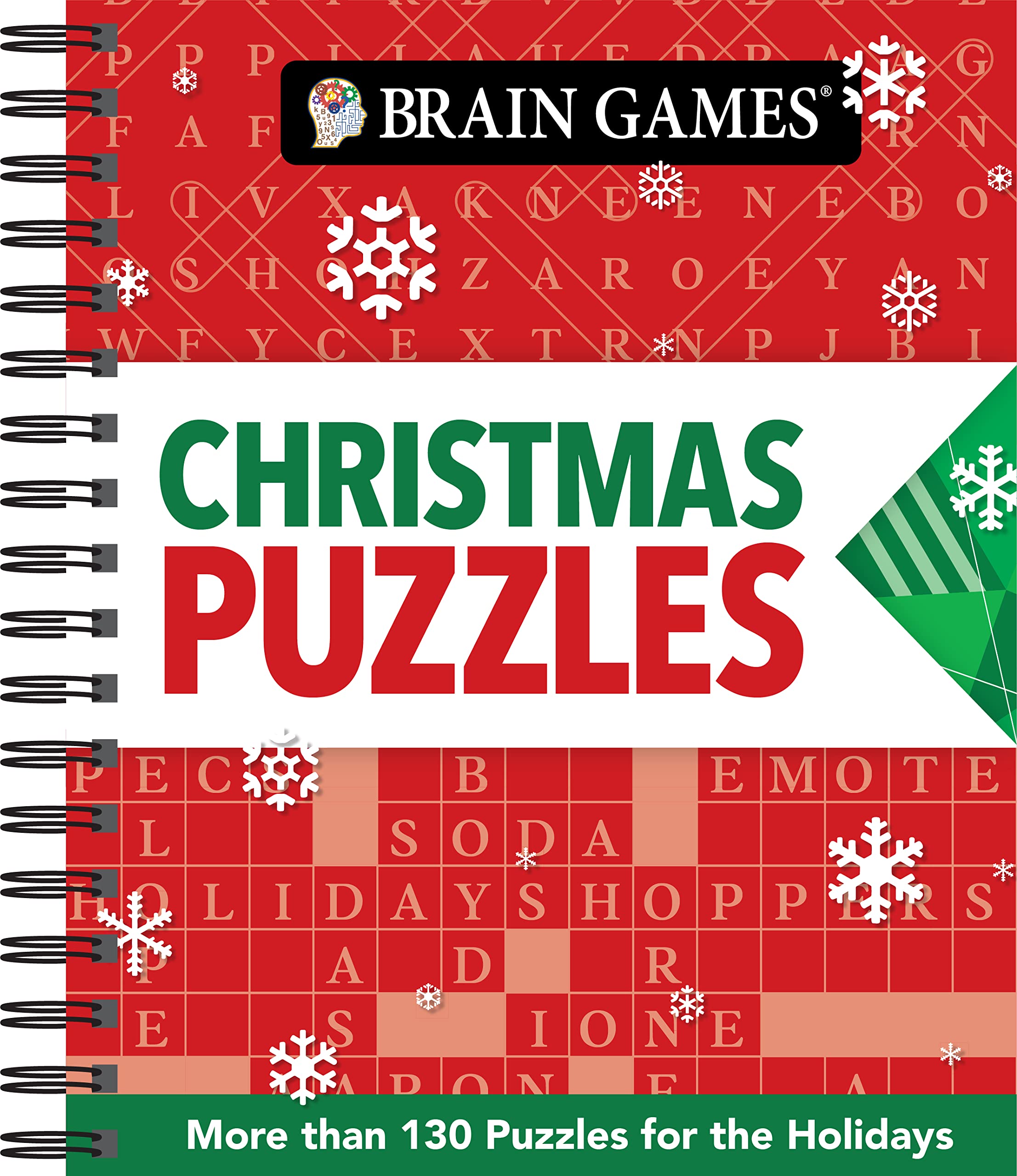 Amazon.com: Brain Games - Christmas Puzzles: 130 Mixed Puzzles for the ...