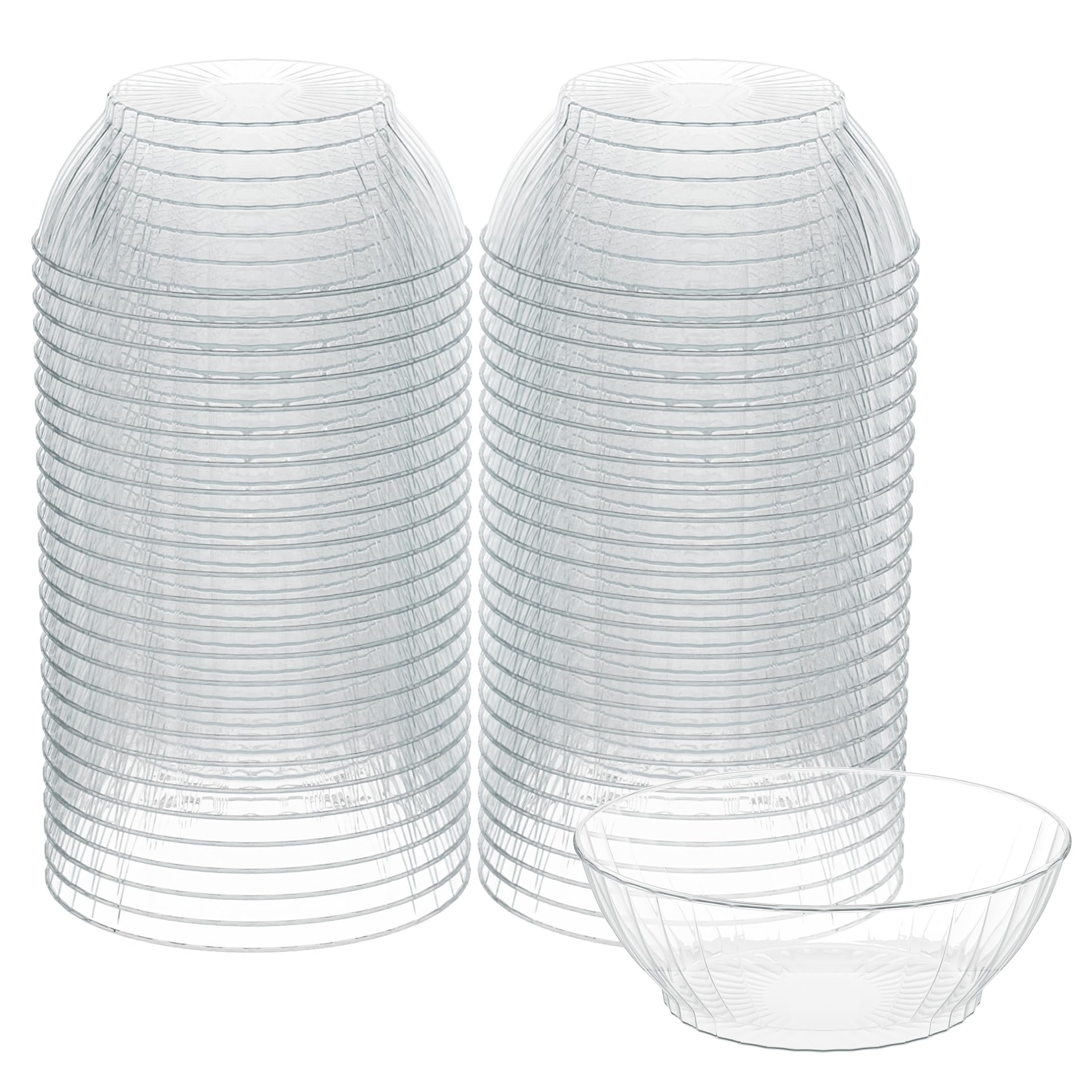 Amazon.com: R-kay 10 Oz Clear Plastic Bowls - 50 Pack disposable bowls ...