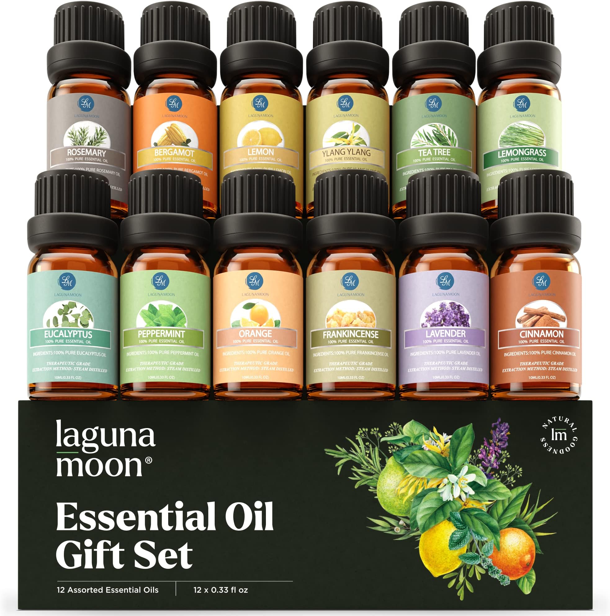 Amazon.com: Essential Oils Set, ESSLUX Top 6 Aromatherapy Oils for ...